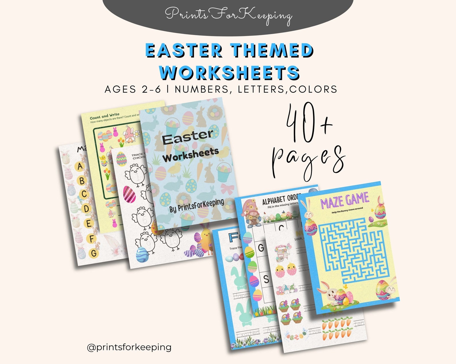 Worksheets for Kids Preschool Printable Holiday Bundle for Kindergarten ...