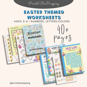 Worksheets for Kids Preschool Printable Holiday Bundle for Kindergarten ...