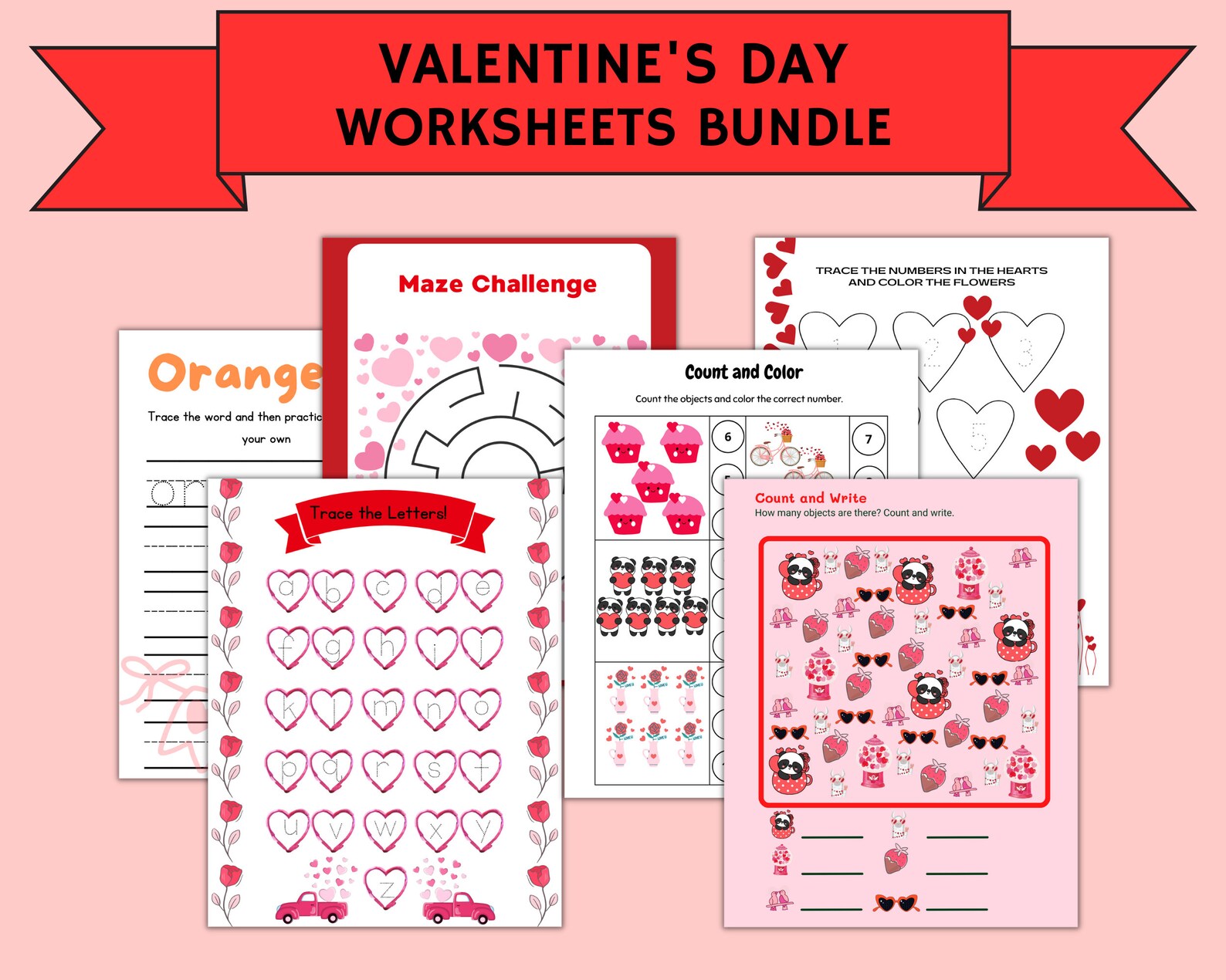 Worksheets for Kids Printable Workbook for Preschool Activity Book ...