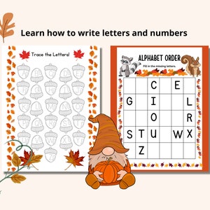 Fall Busy Book Printable Kids Activity Book Toddler Learning Binder ...