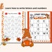 Fall Busy Book Printable Kids Activity Book Toddler Learning Binder ...