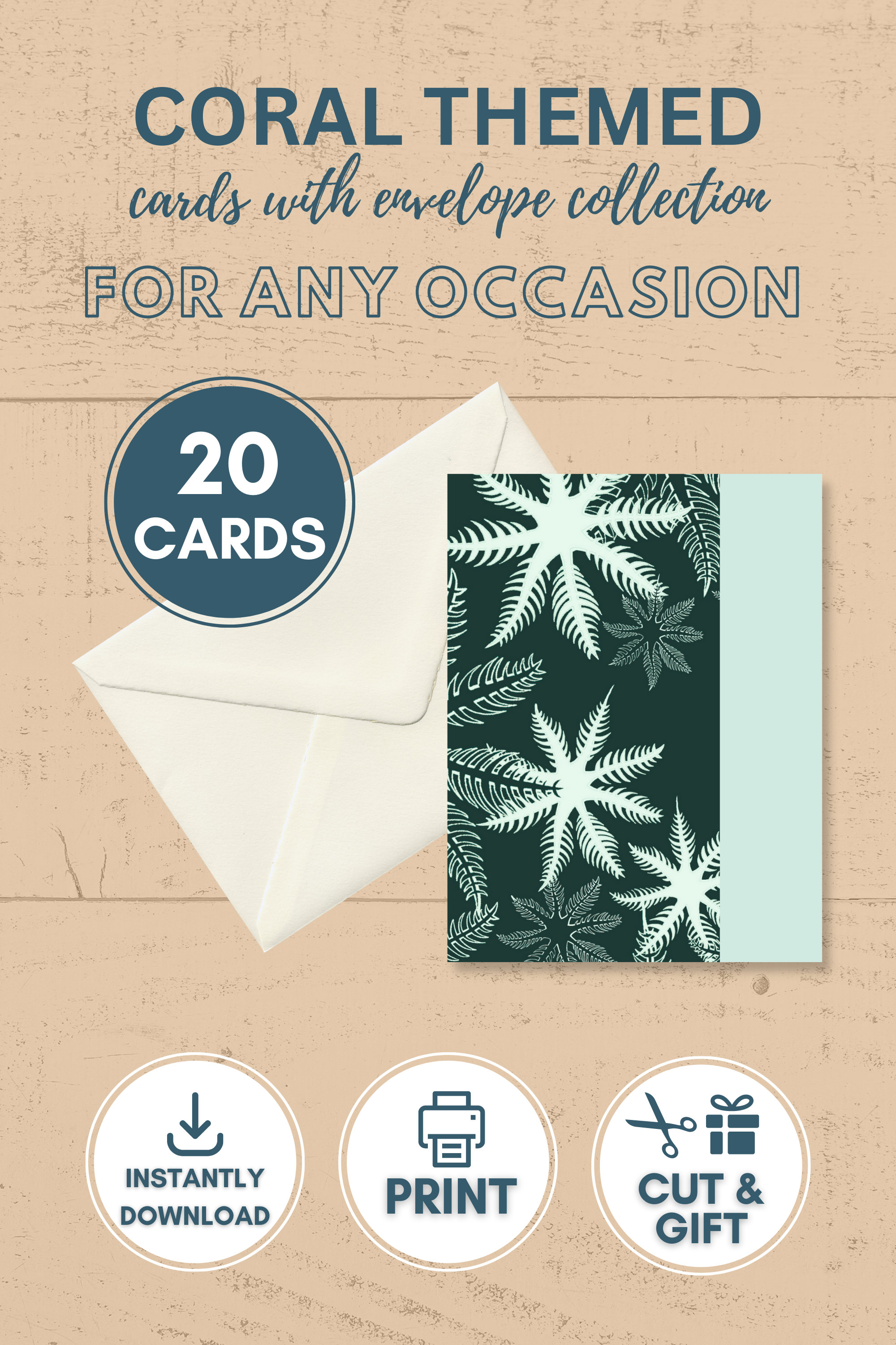Greeting Card Printable Card for Any Occasion Card Printable Bundle of ...