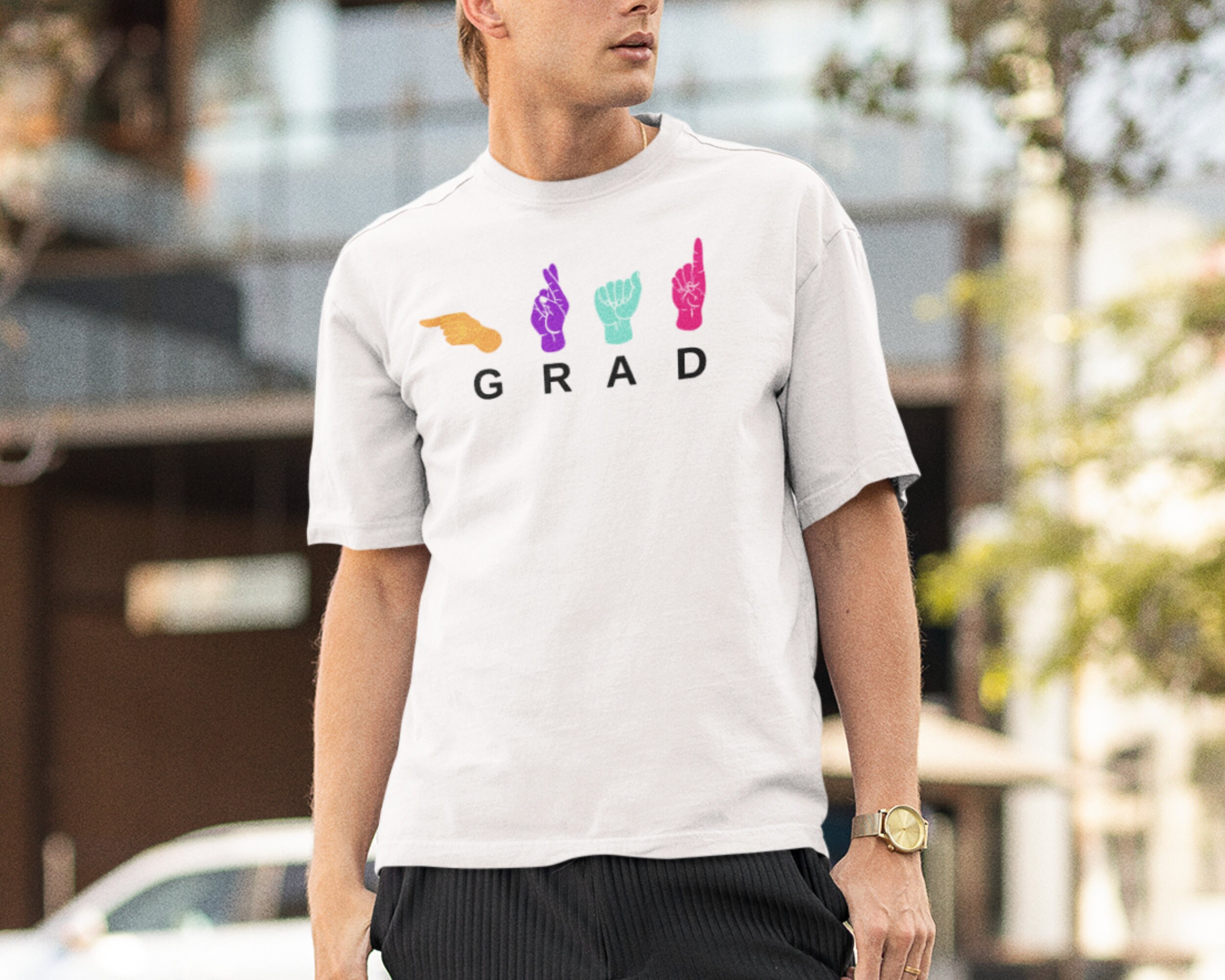 Sign Language Graduation Gift Tshirt for Grad ASL Student Gift for End ...