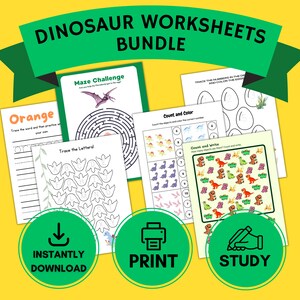 Preschool Work Book Printable Dinosaur Worksheets for Preschool ...