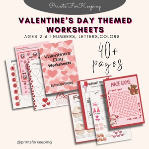 Worksheets for Kids Preschool Printable Holiday Bundle for Kindergarten ...