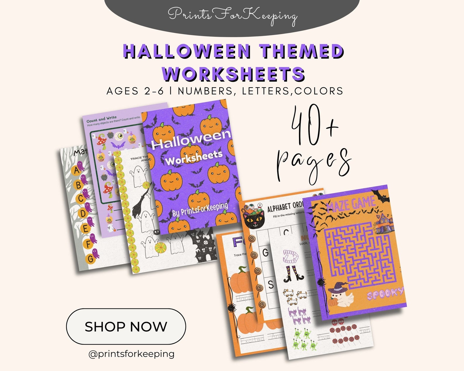 Worksheets for Kids Preschool Printable Holiday Bundle for Kindergarten ...