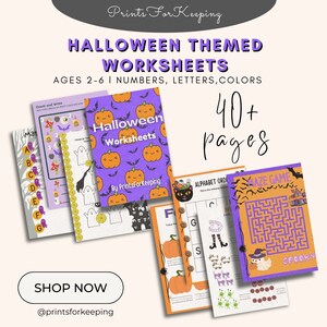 Worksheets for Kids Preschool Printable Holiday Bundle for Kindergarten ...