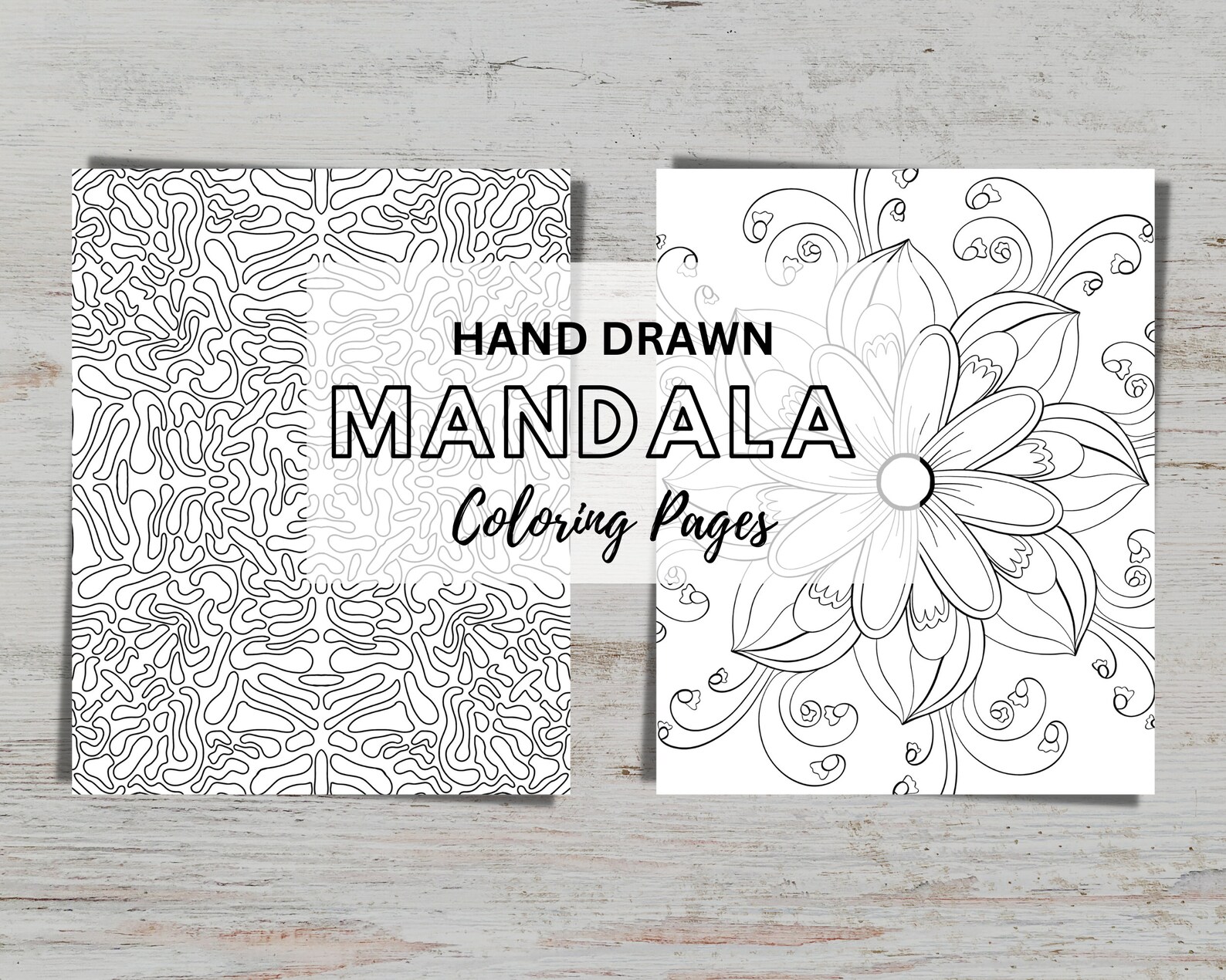 Mandala Coloring Pages for Adults Printable 50 Coloring Book for Mental ...