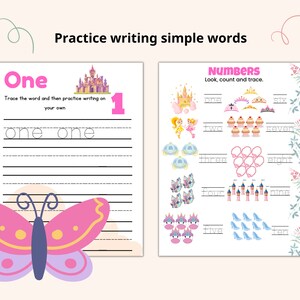 Worksheets for Kids Printable Princess Activity Study Book for Summer ...