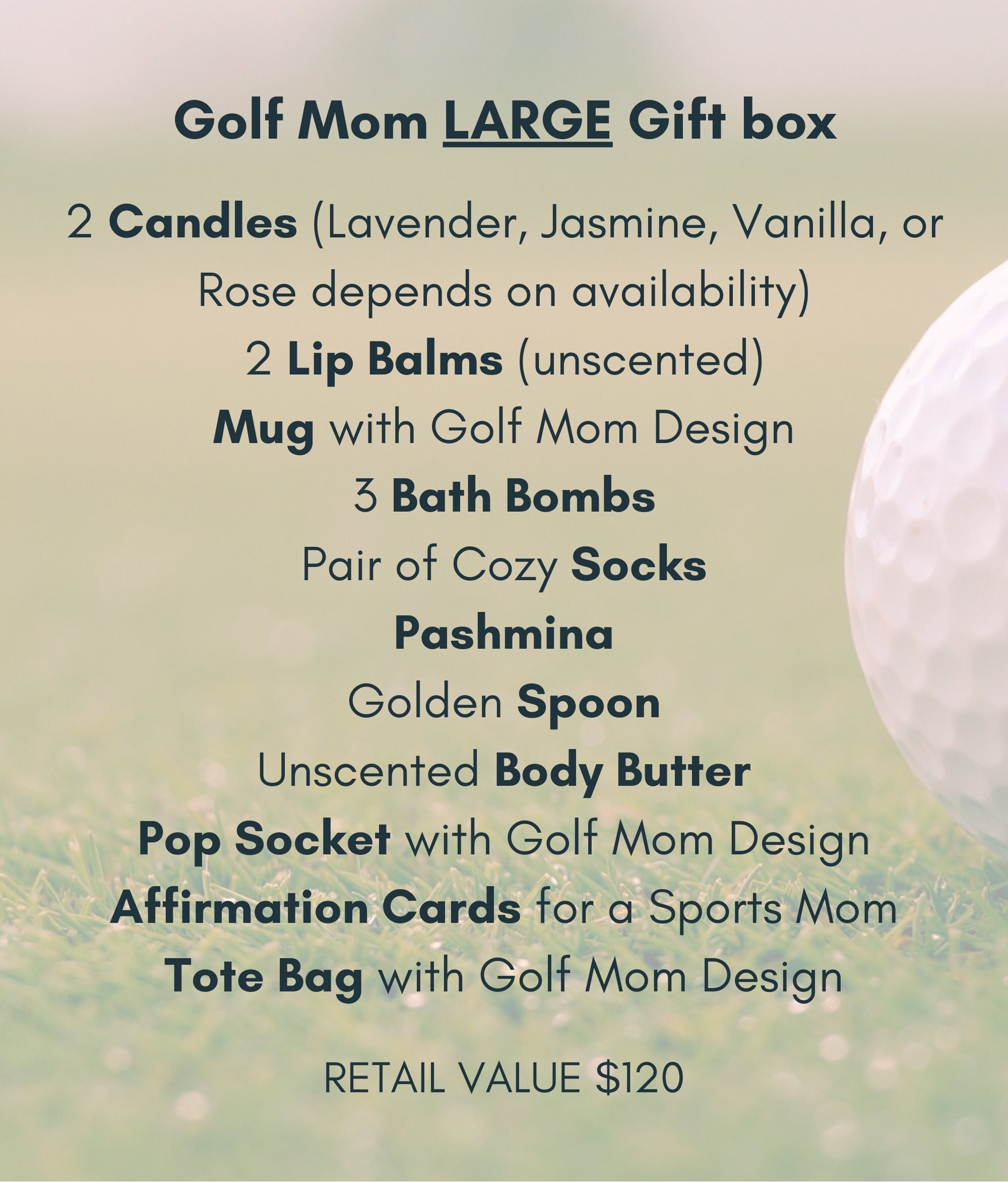 Golf Mom Gift Box Mug Tote Golf Bundle Gift for Mom Gift Box Custom ...