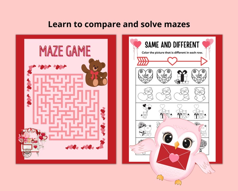 Worksheets for Kids Printable Workbook for Preschool Activity - Etsy