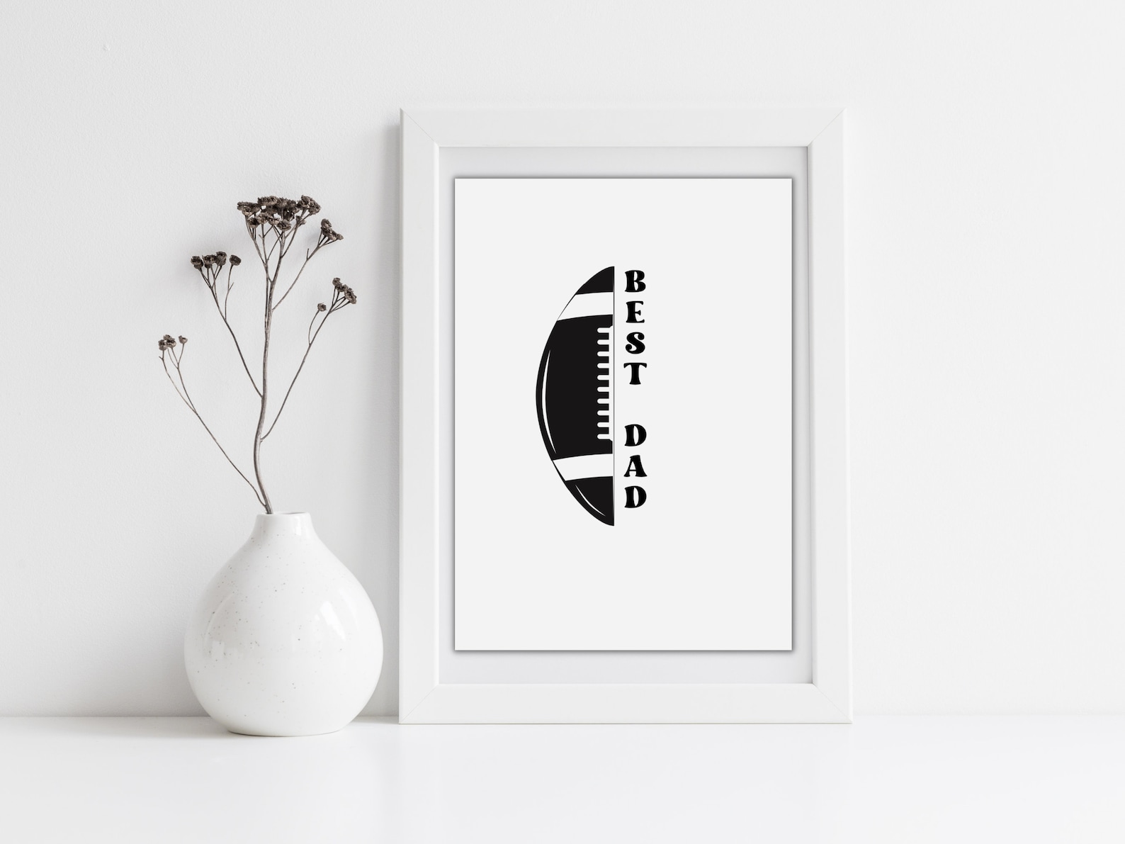 Father's Day Card for Football Dad Birthday Card Printable Envelope ...