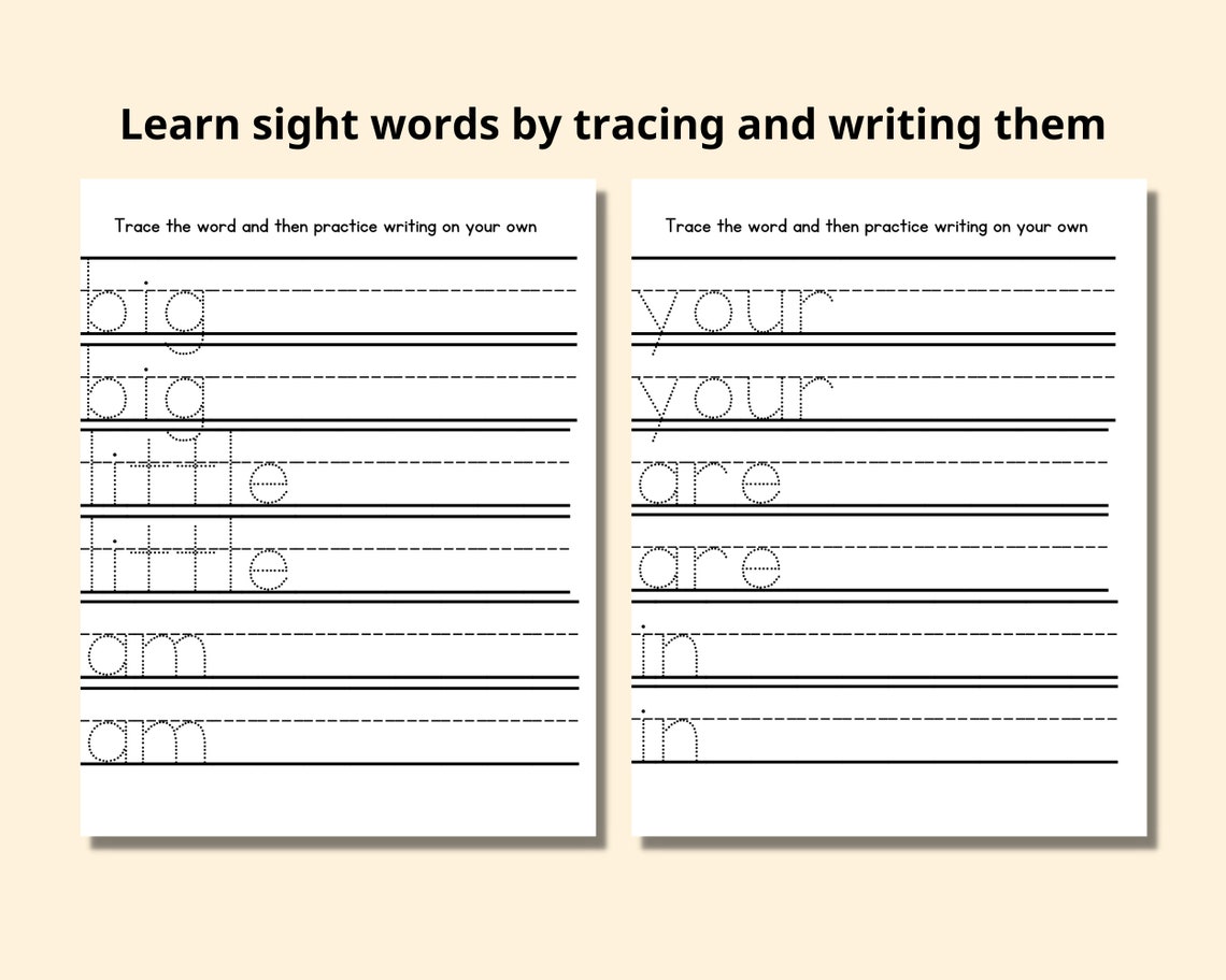 Sight Words Flash Cards Worksheets Printable for Toddler Printable for ...