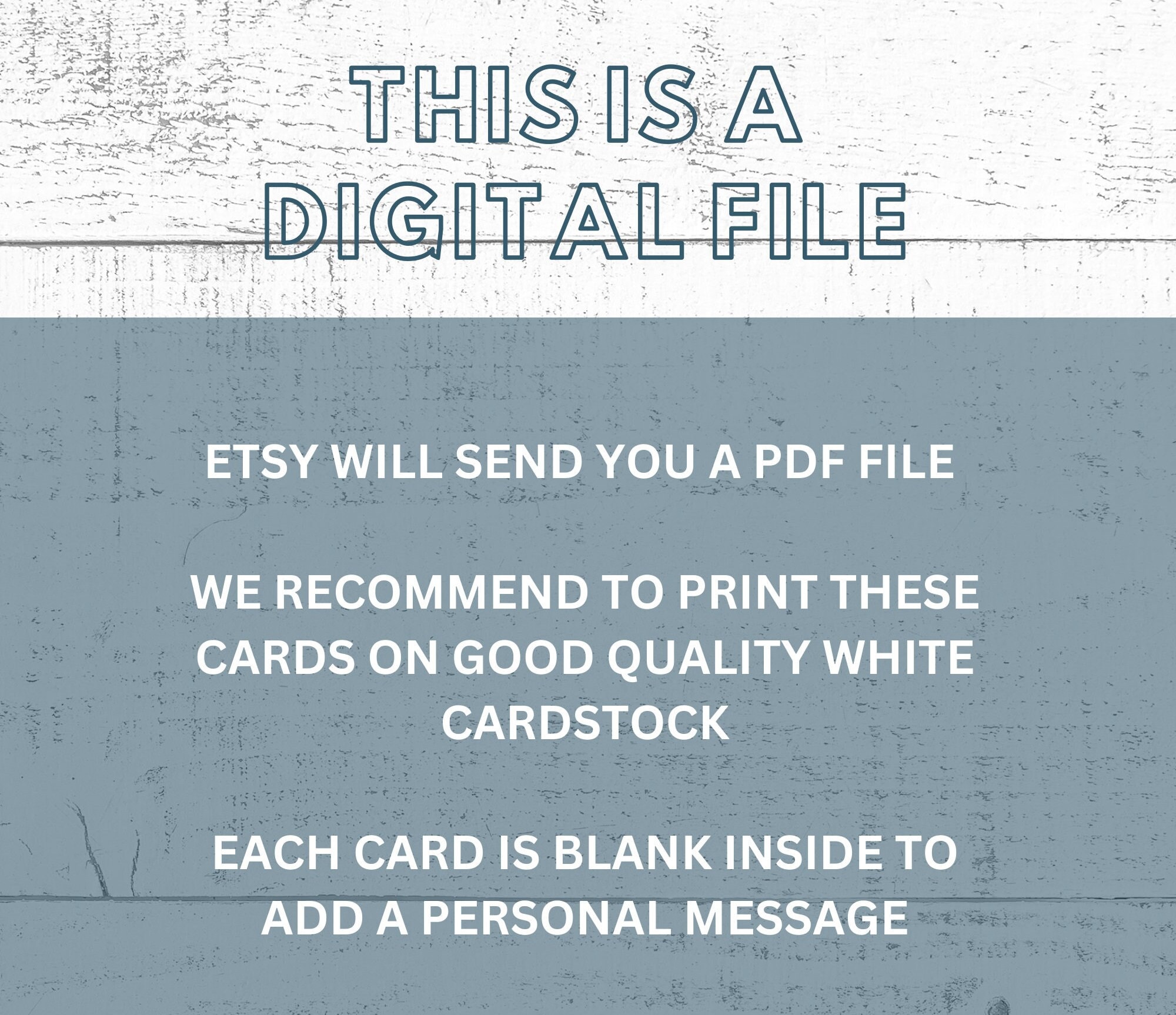 Greeting Card Printable Card for Any Occasion Card Printable Bundle of ...