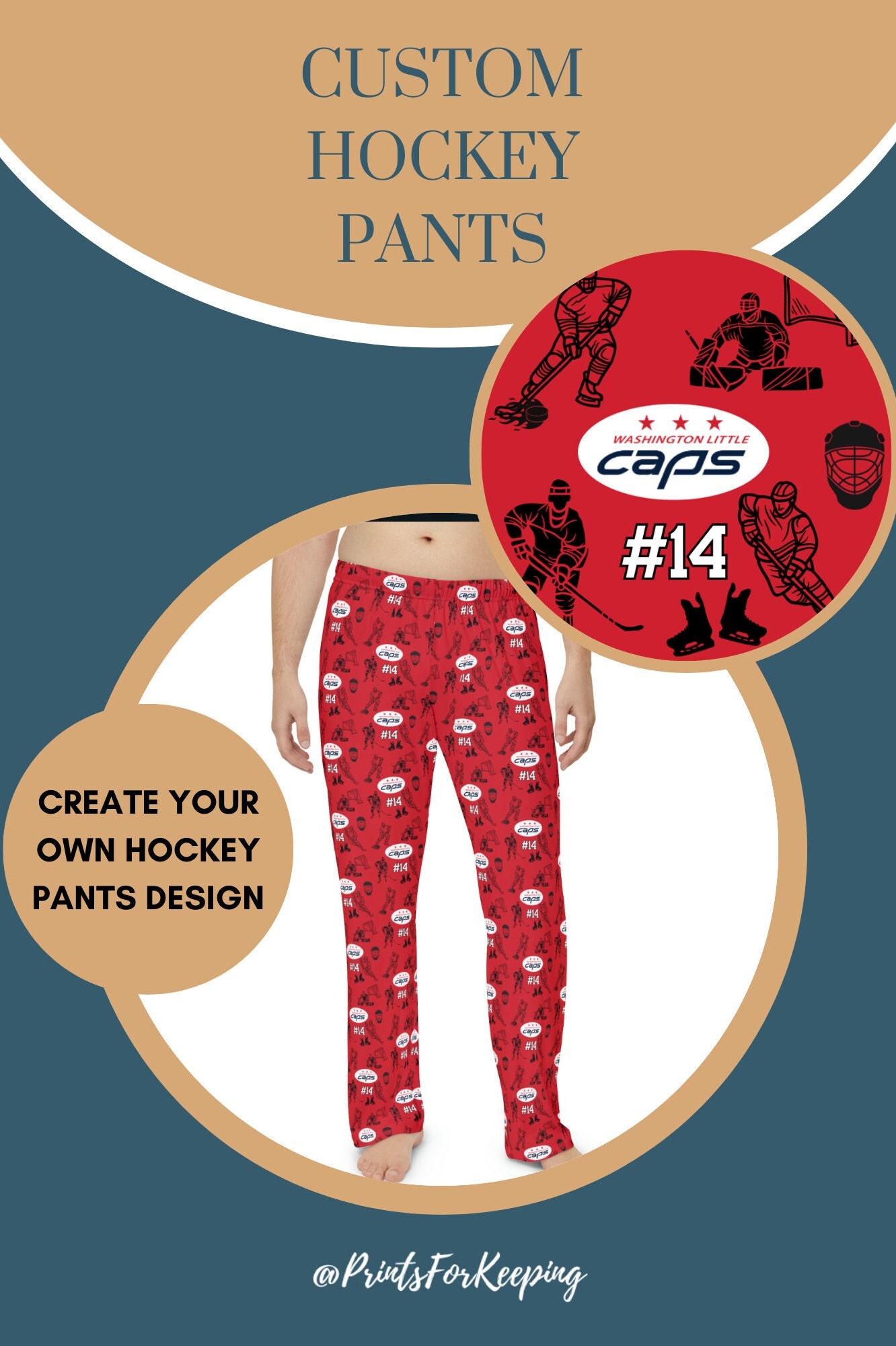 Personalized Hockey Pajama Sports Gift Hockey Pajama Gift for Hockey ...