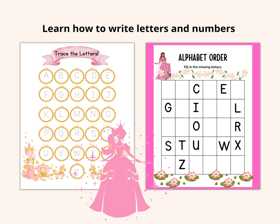 Preschool Printable Worksheets Princess for Girls Book Printable ...