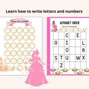 Preschool Printable Worksheets Princess for Girls Book Printable ...