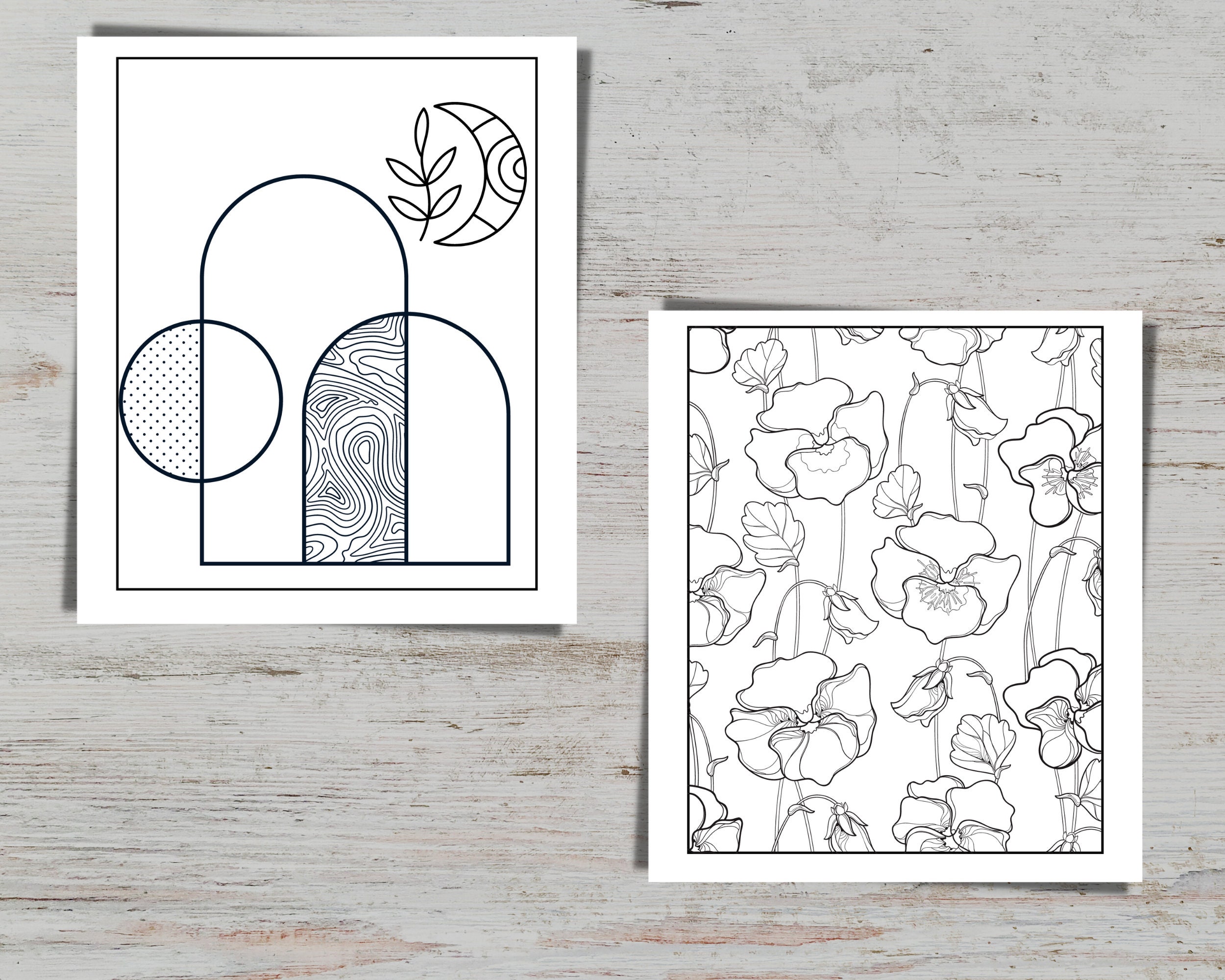 100 Adult Coloring Pages Bohemian Design Printable Book for Teens Boho ...