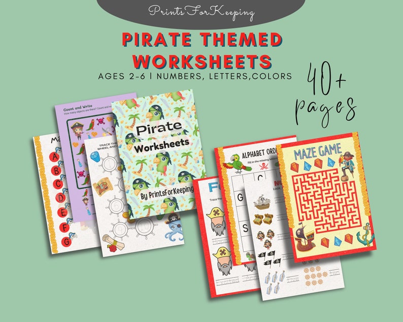 Preschool Worksheets Printable for Kids Summer Activity Book - Etsy