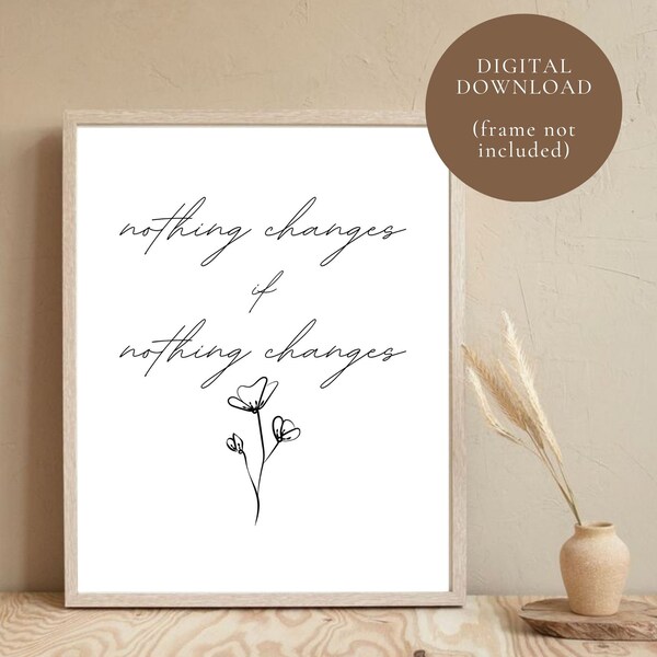 If Nothing Changes - Etsy