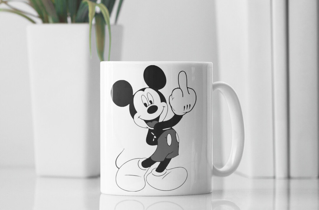 Disney Coffee Mug Funny Offensive Mugs Mickey Mouse - Etsy