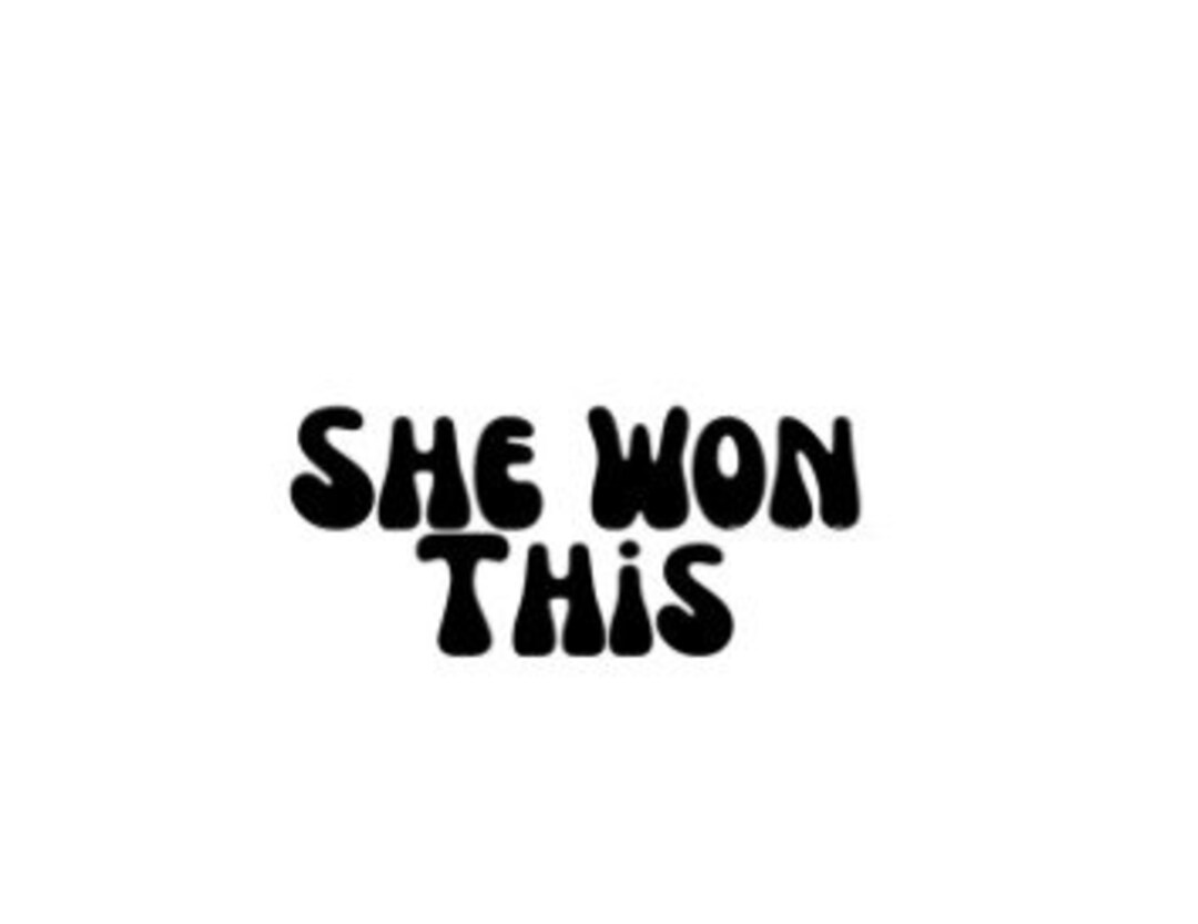 She Won This, Funny Rectangle Sticker Template, Thank You Stickers ...