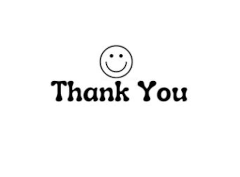Thank You Smile Rectangle Sticker Template, Thank You Stickers, Craft ...