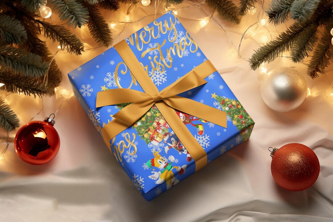 Sonic Theme, Gift Wrap Roll, Gift Wrap Sheets, Birthday Present Paper ...