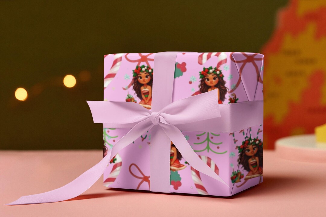 Moana Gift Wrapping Paper Rolls, 1pc - Etsy