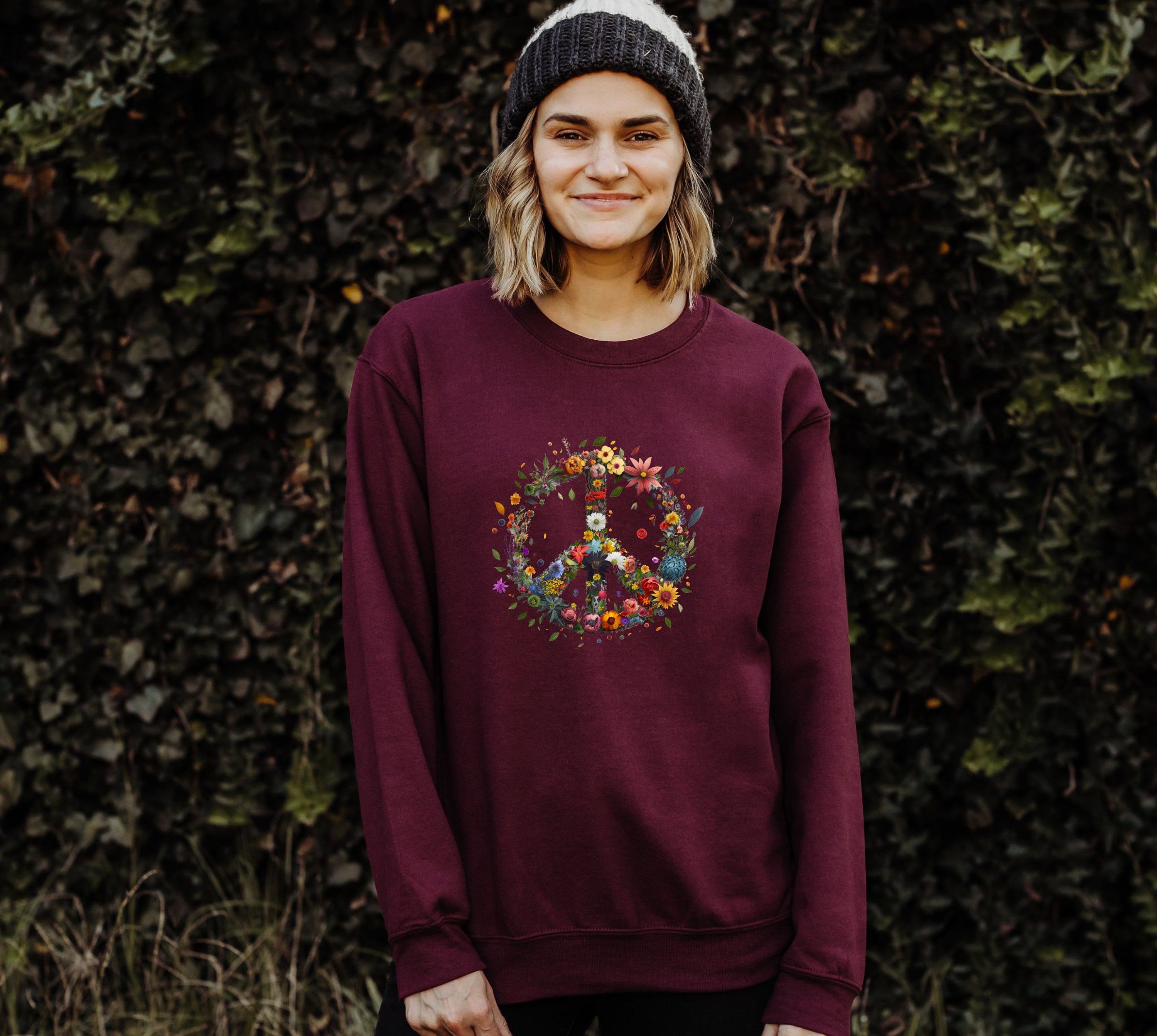 Peace Sweatshirt, Peace Sign Hoodie for Women, Peace Symbol, Gift for ...