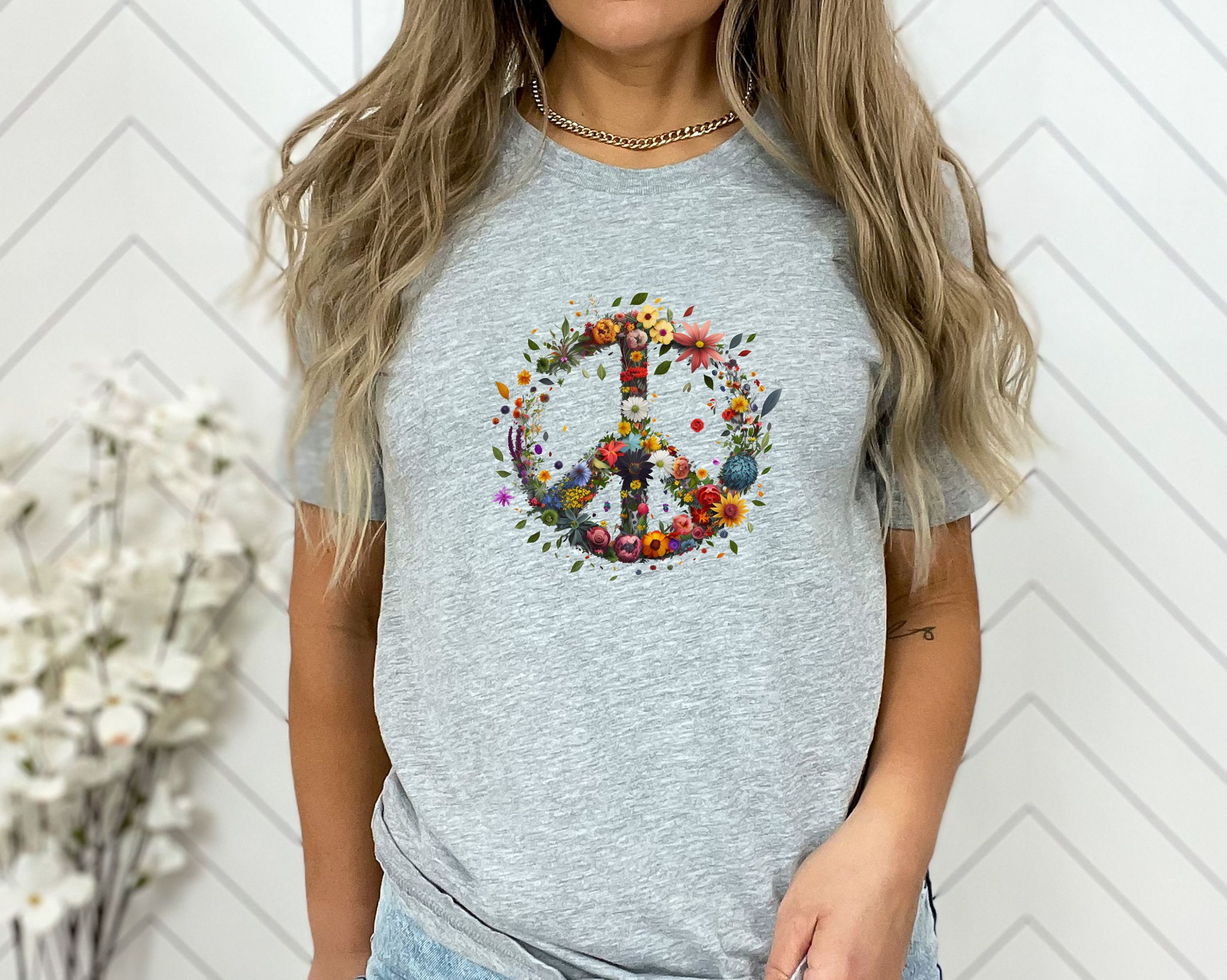 Peace Shirt, Peace Sign T Shirt for Women, Peace Symbol, Gift for Her ...