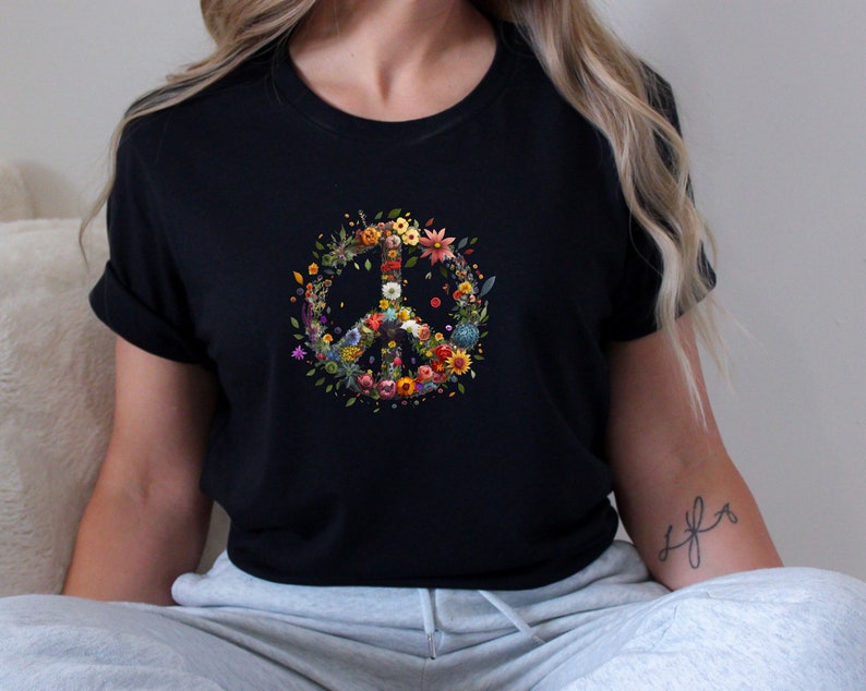 Peace Shirt, Peace Sign T Shirt for Women, Peace Symbol, Gift for Her ...