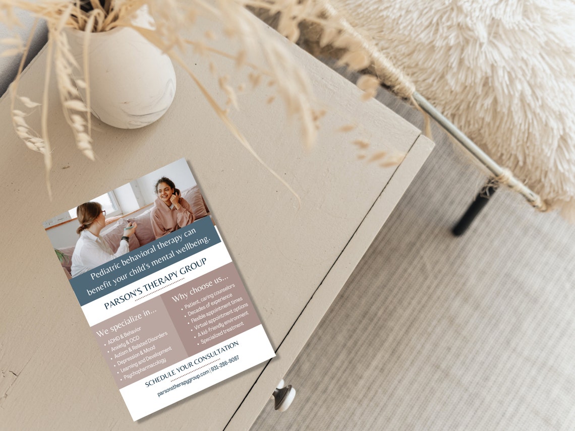 Therapist Flyer Template |mental Health Practice Flyer | Counseling ...