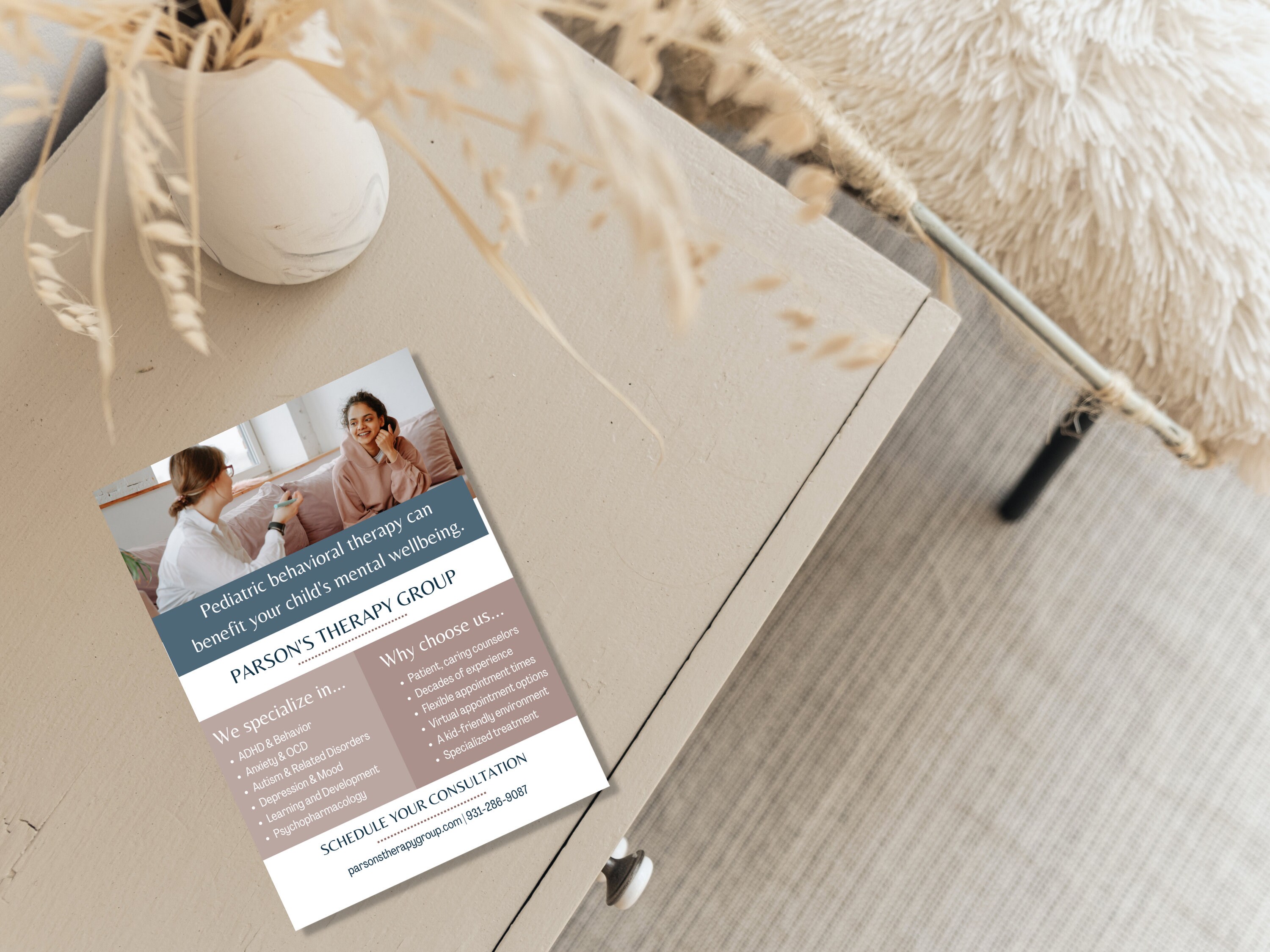 Therapist Flyer Template |mental Health Practice Flyer | Counseling ...