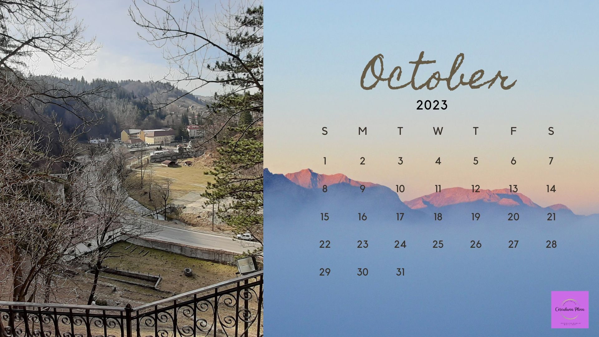 Wall Art Printable Digital Nature Scenes Calendar 2023 - Etsy