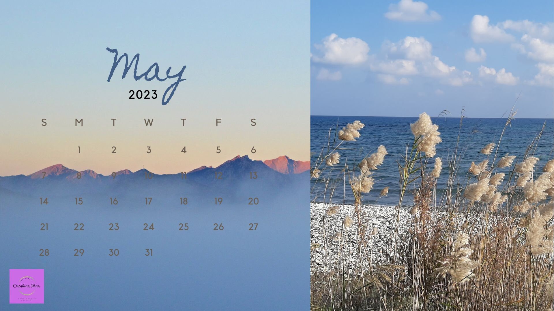 Wall Art Printable Digital Nature Scenes Calendar 2023 - Etsy