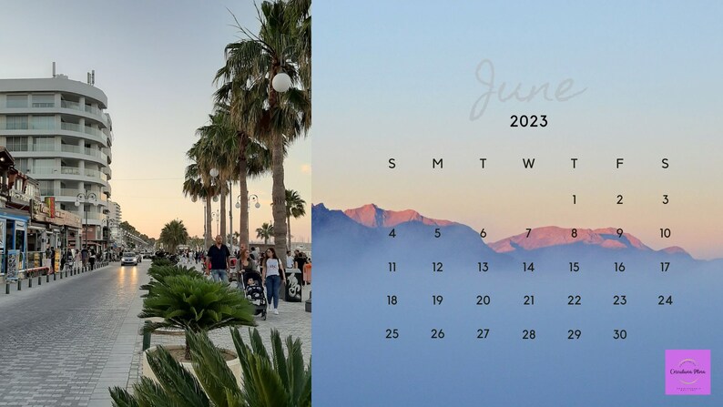 Wall Art Printable Digital Nature Scenes Calendar 2023 - Etsy
