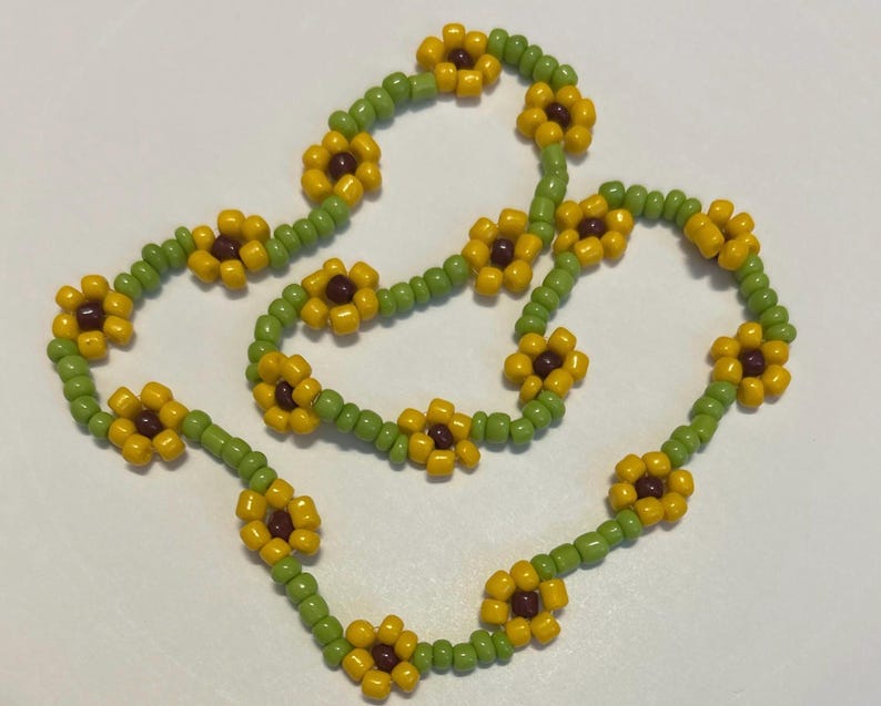 Sunflower Necklace - Etsy