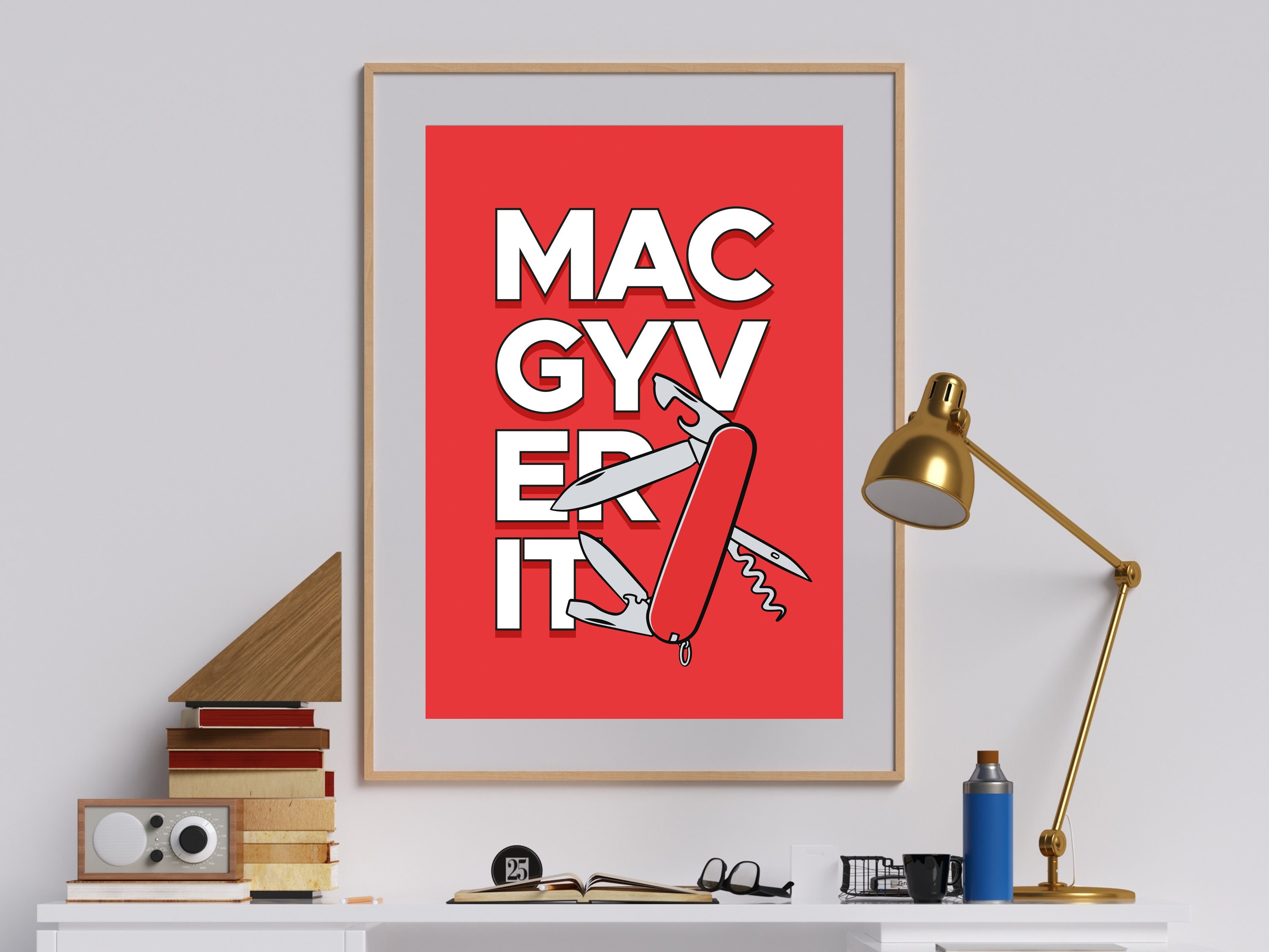 Macgyver It Inspired Print, Poster, Minimal Tv Art - Etsy