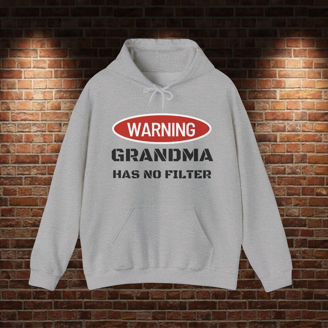 Funny Grandma Hoodie: "warning No Filter" Gen X Gift - Etsy