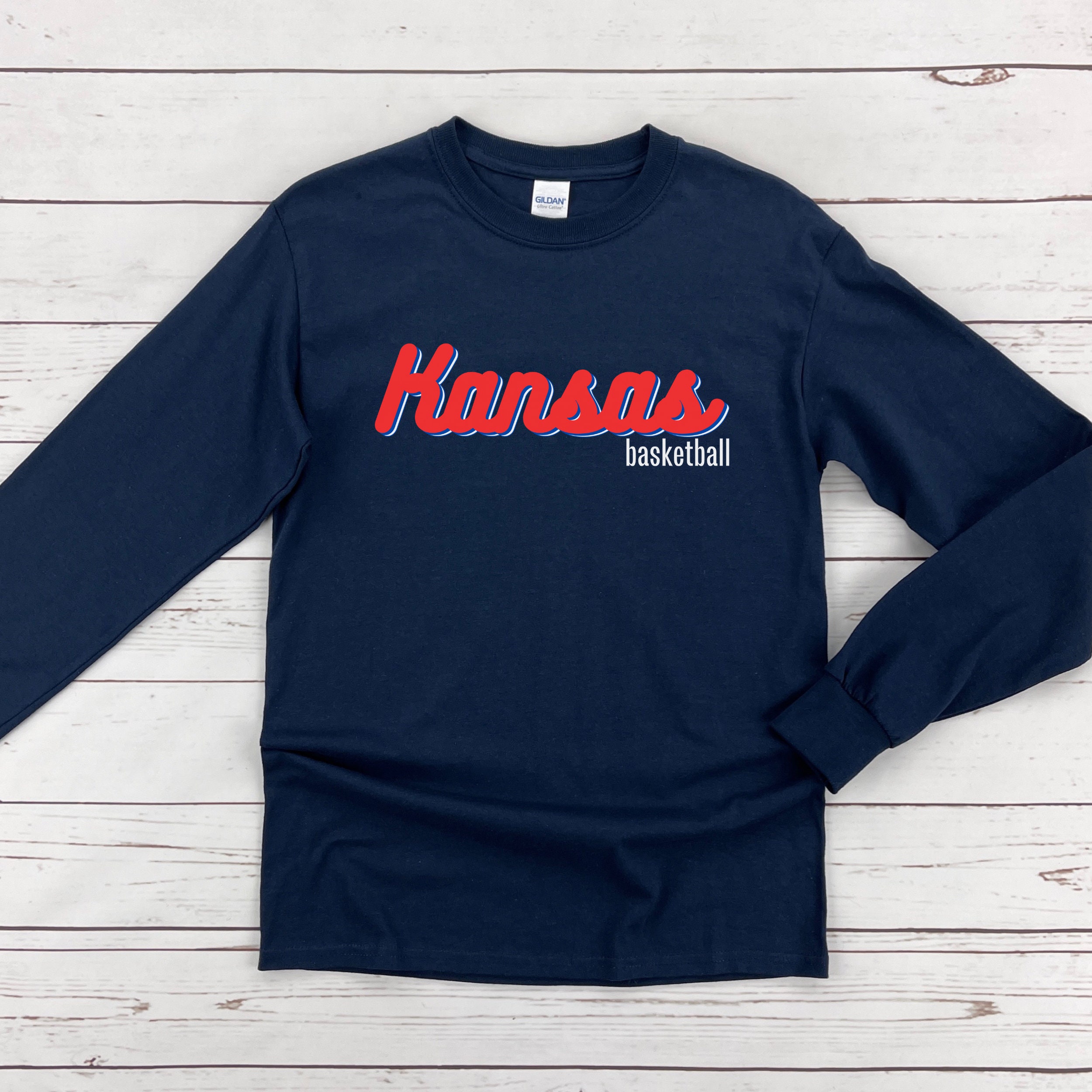Kansas Basketball Shirt, KU Basketball, KU Jayhawk Apparel, Basketball ...