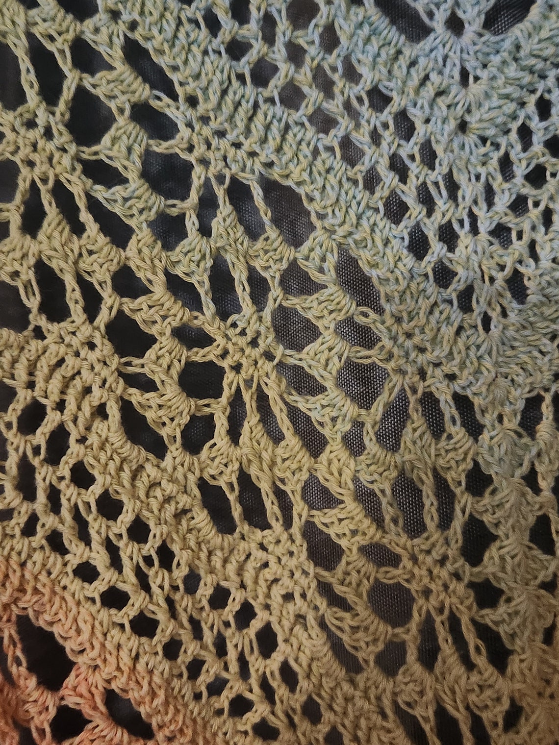 Rainbow Rainforest Retreat Shawl - Etsy