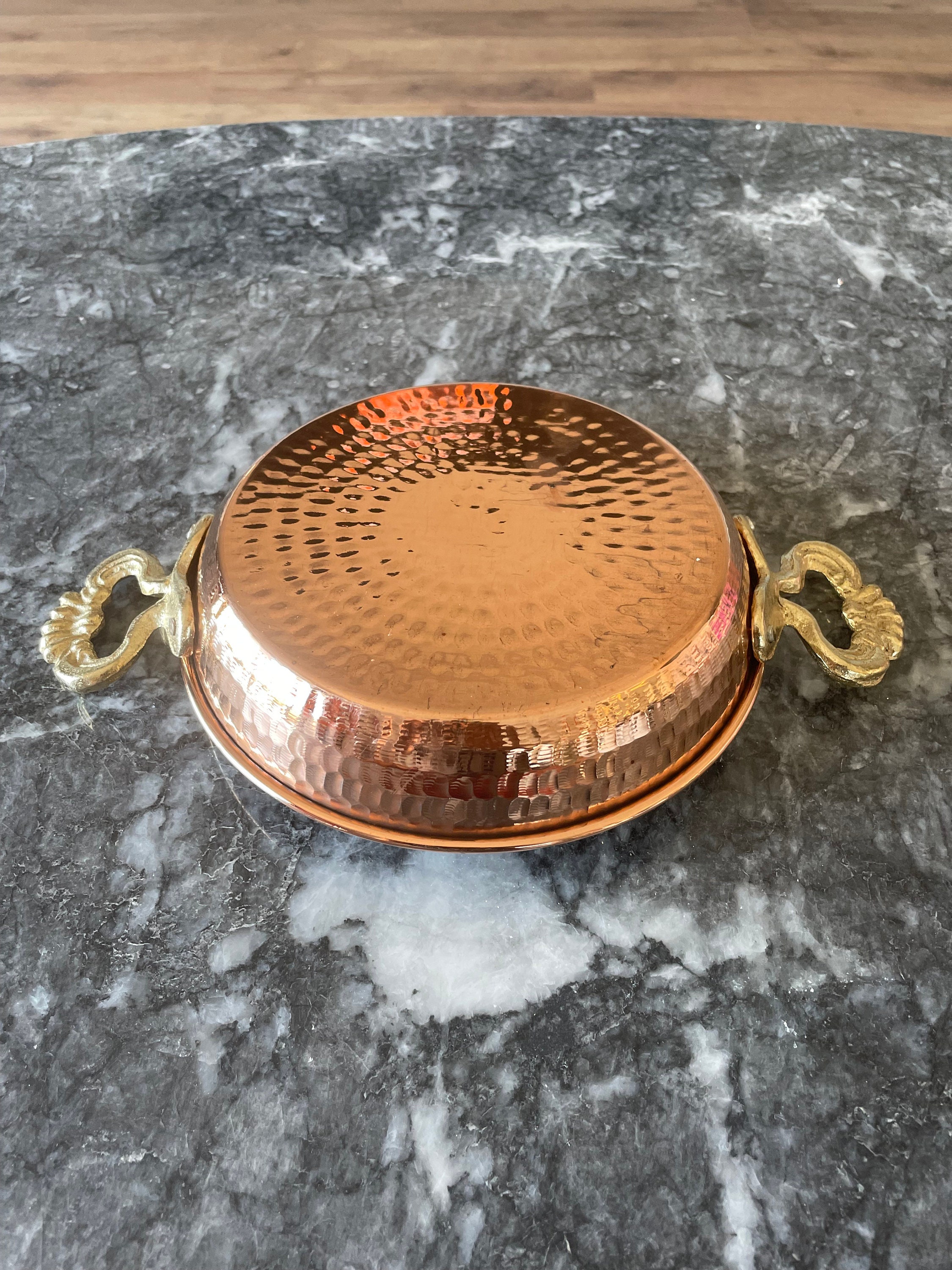 Copper Pan Set, Traditional Cookware, Sahan, Handmade Copper Pan ...