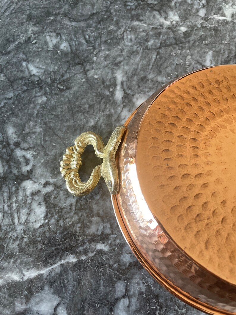 Copper Pan Set, Traditional Cookware, Sahan, Handmade Copper Pan ...