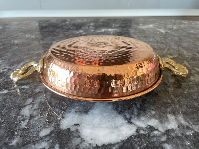 Copper Pan Set, Traditional Cookware, Sahan, Handmade Copper Pan ...