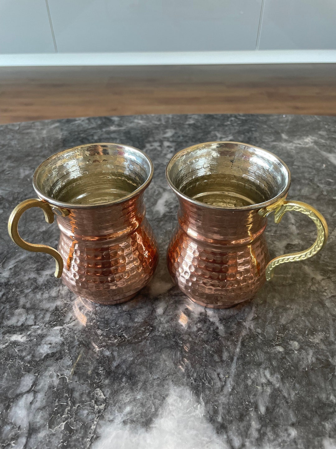 Handmade Copper Mug, Authentic Design Copper Cup, Hammered Copper Mug ...