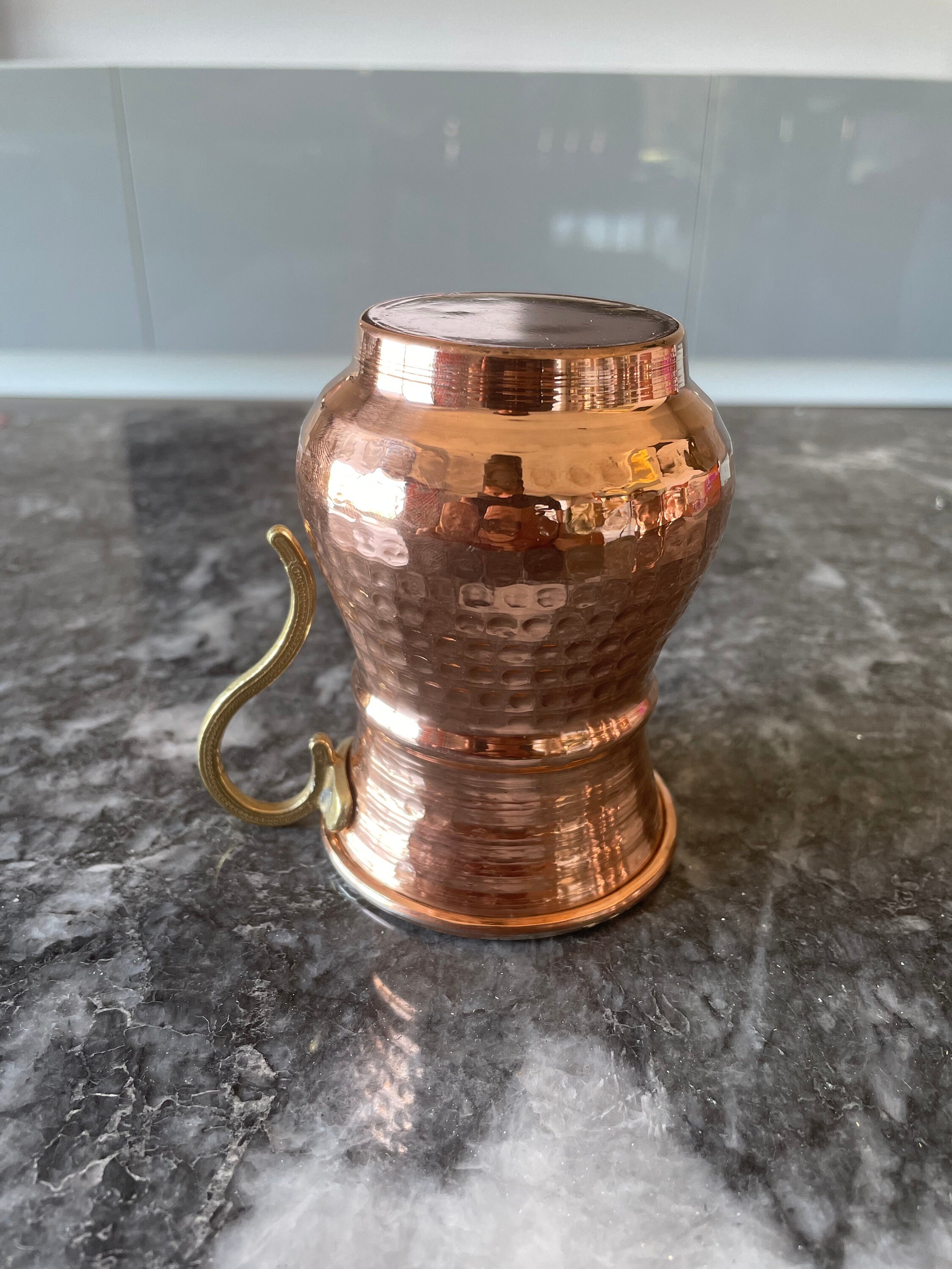 Handmade Copper Mug Authentic Design Pure Copper Cup Hammered Copper ...