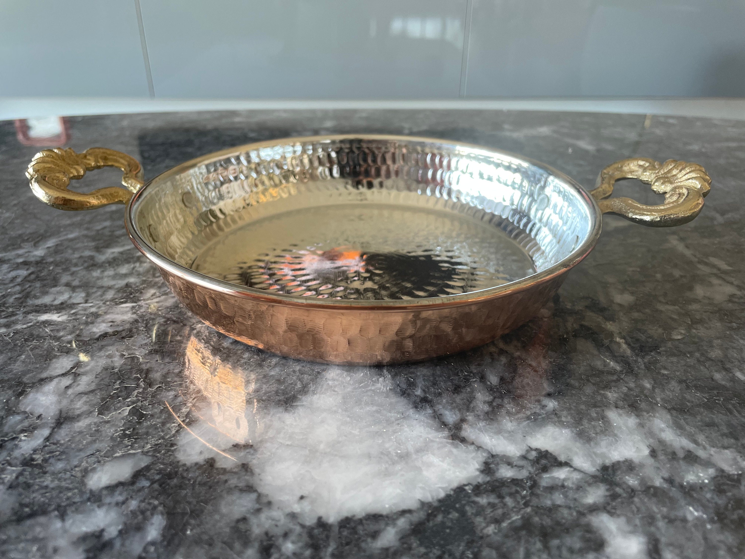 Copper Pan Set, Traditional Cookware, Sahan, Handmade Copper Pan ...