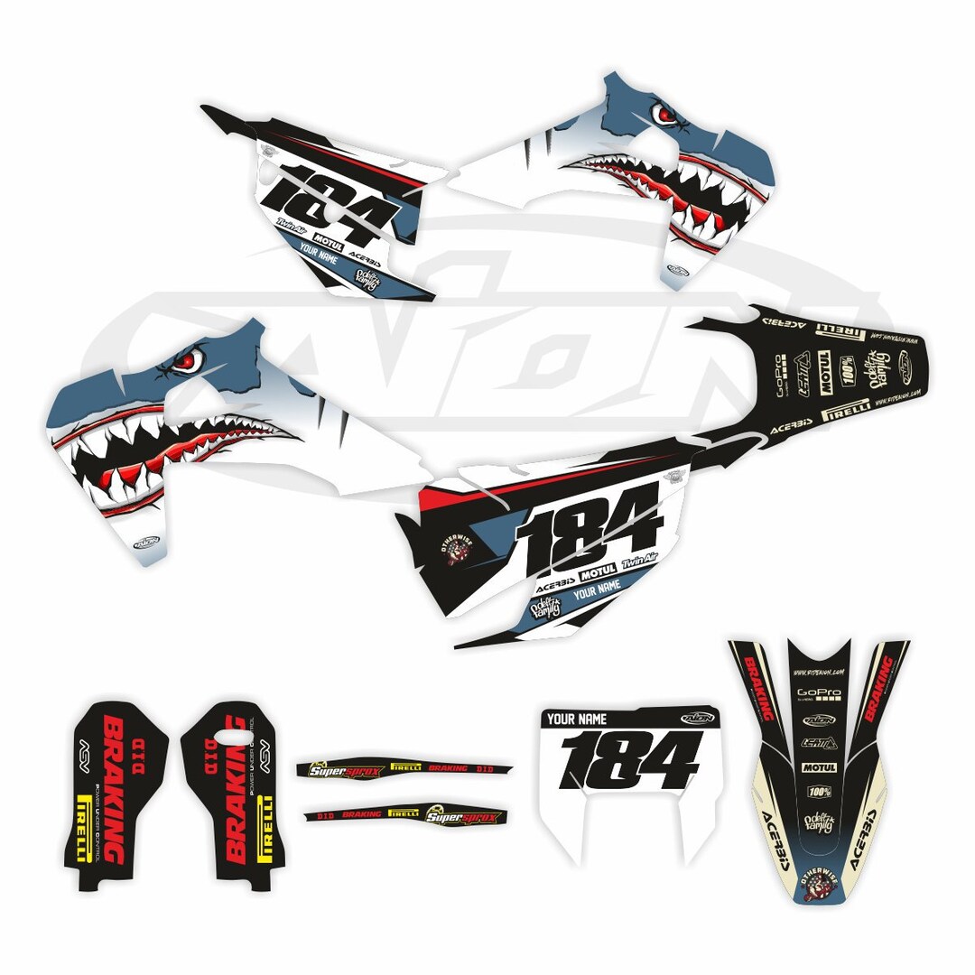 Husqvarna Graphics Kit for a 2020-2021 TE FE TX Models Very Thick ...