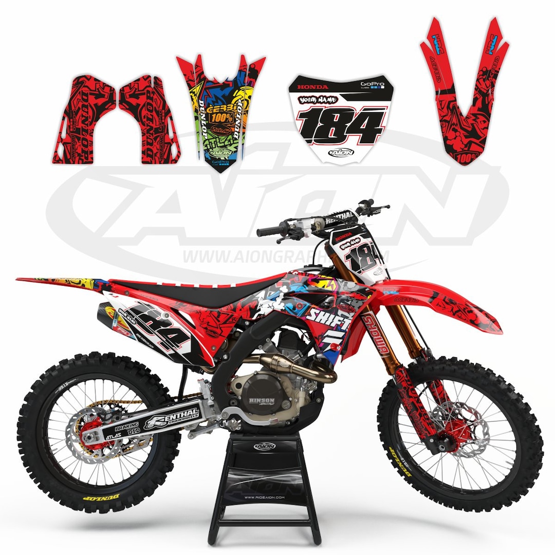 Honda Graphics Kit for a 2019-2021 CRF 250-450 Models | Very Thick ...